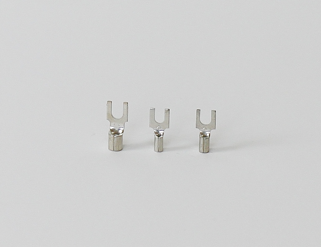 Non-Insulated Brazed Seam Block Spade Terminals (12-10) | Nelco Products