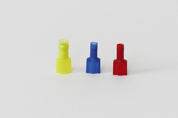 Nylon Insulated w/ Insulation Grip Fully Insulated Male Disconnects (12 ...